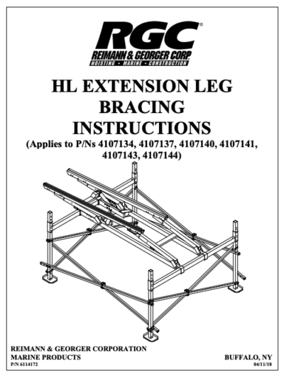 HL Extension Leg Bracing Instructions - Flathead Lift & Rail
